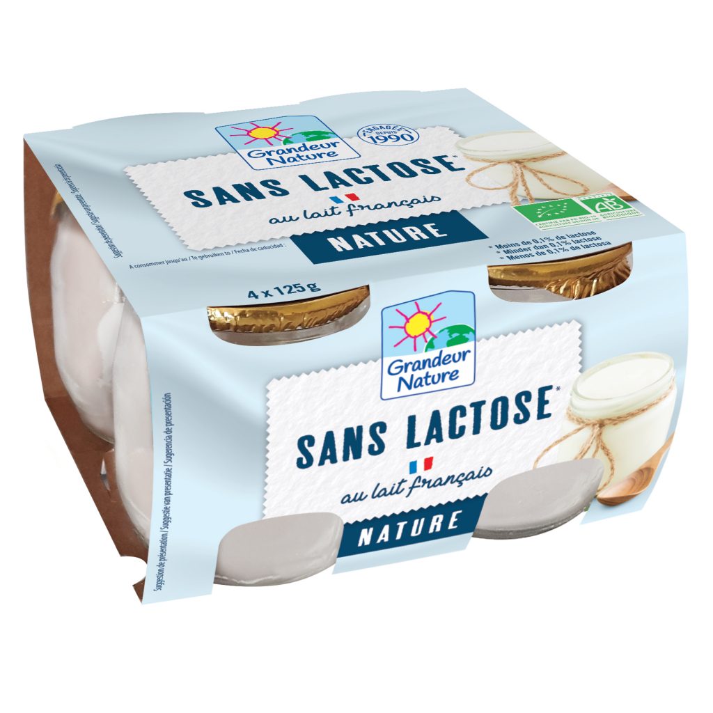 Nouveauté laitière à la vanille et sans lactose Grandeur nature