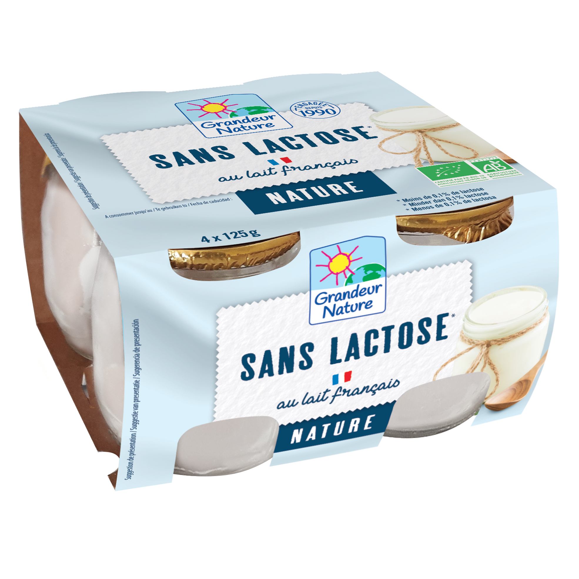 Nouveauté laitière à la vanille et sans lactose Grandeur nature
